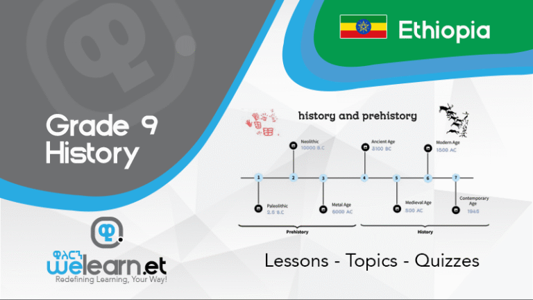 Grade 9 - History - WeLearn.et
